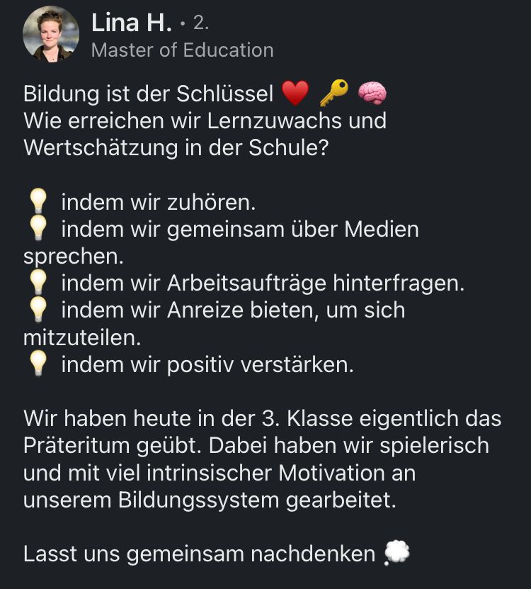 Lina H. : Lasst uns gemeinsam nachdenken - Condorcet